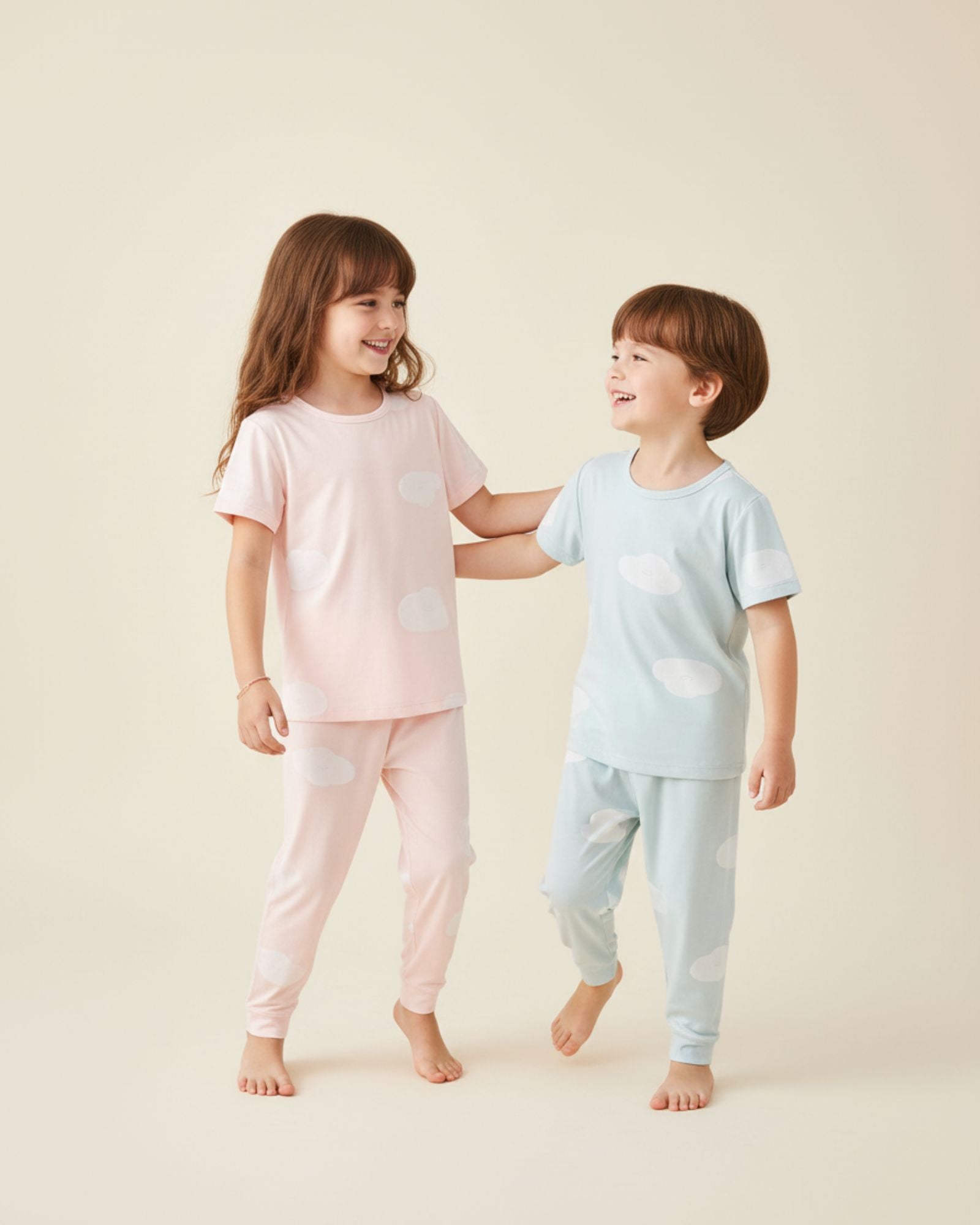 Spring Cloud Pyjamas Set for Girls 18M-12Y, Children's Pyjamas